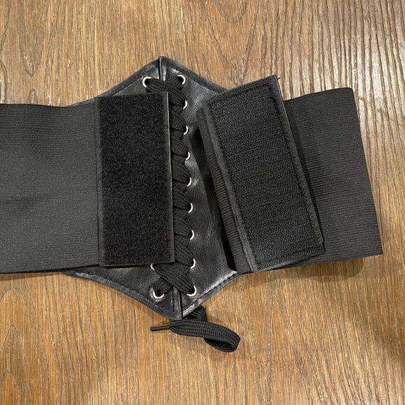 Boutique | Accessories | Faux Leather Laceup Corset Waist Belt Goth ...